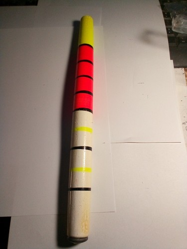 12 INCH R/W/Y Balsa Wood TUBE Casting Float Fishing Bobber FIXED / SLIP ...