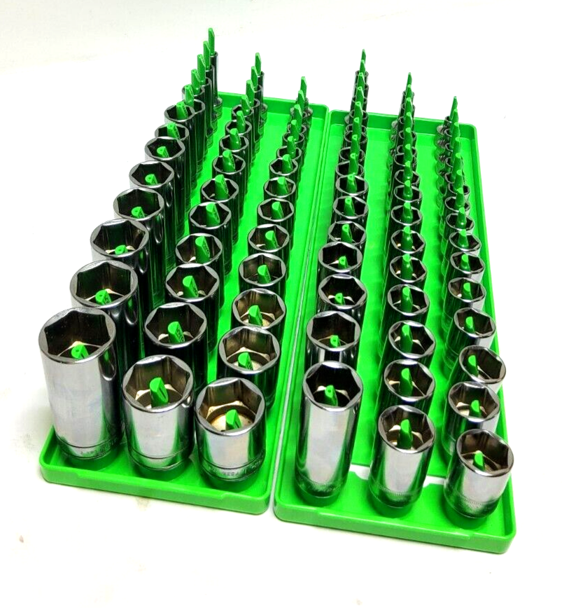 New Snap-on™ 84pc 3/8" drive Metric SAE 6-point Master Socket Set Green ...