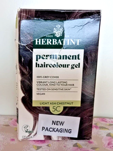 HERBATINT PERMANENT HAIRCOLOUR GEL170ML LIGHT ASH CHESTNUT 5 SEALED ...