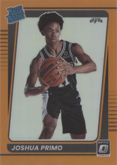2021-22 Panini Donruss Optic - Rated Rookie Joshua Primo #162 Orange ...