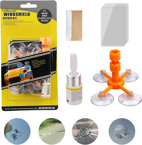 Kit Riparazione Parabrezza Auto, Kit Riparazione Crepe Vetro, Glass ...