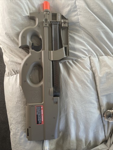 FN Herstal Full Size P90 AEG Electric Airsoft Gun Rifle by Cybergun Tan ...