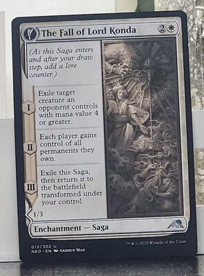 MTG THE FALL OF LORD KONDA fragment of konda Kamigawa Neon Dynasty ...