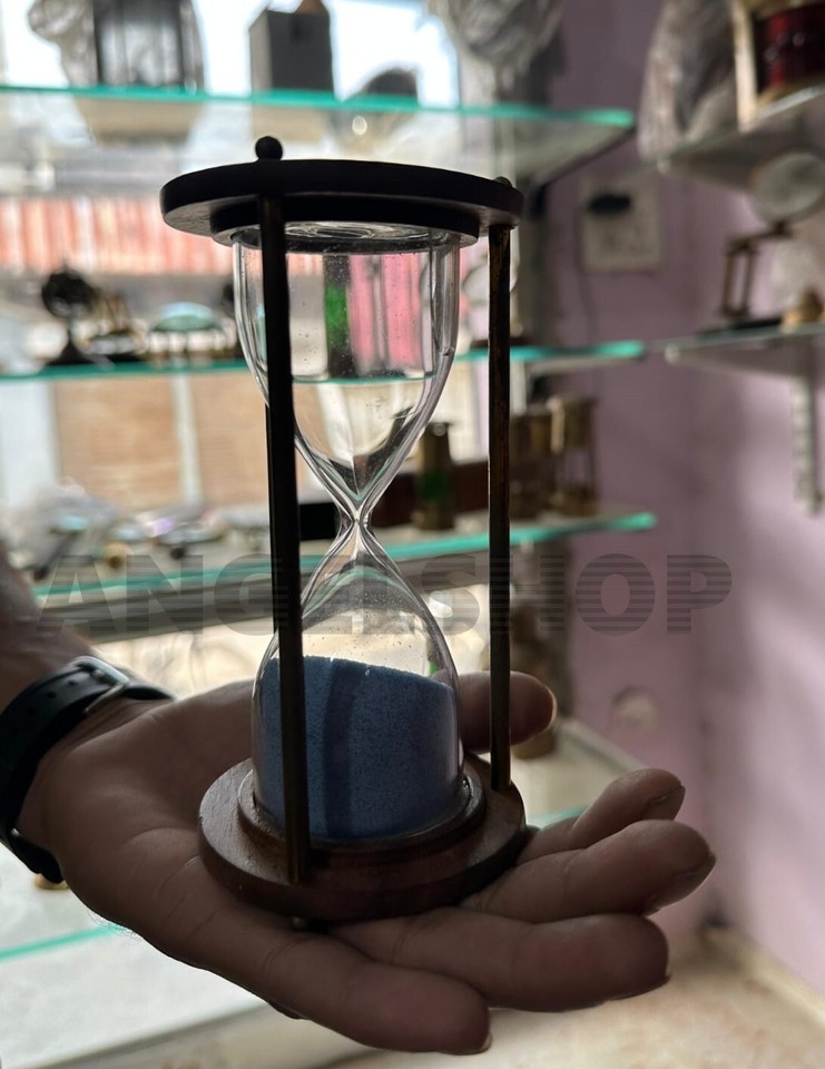 Sand Timer Hourglass Brass Nautical Maritime Hour Glass Vintage Sand ...