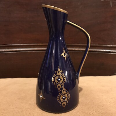 Echt Weimar Kobalt Cobalt Blue Creamer Pitcher Porcelain Germany VG ...