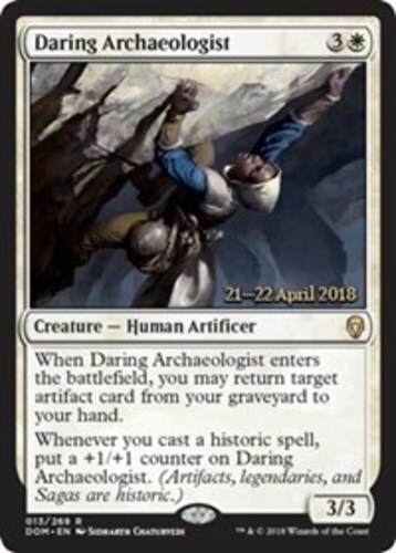 1x Daring Archaeologist - Foil - Prerelease Promo Light Play, English ...