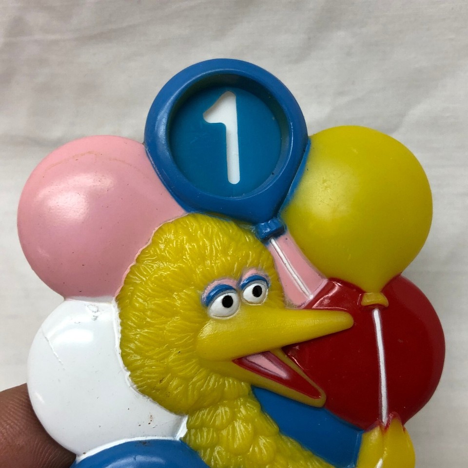Vintage BIG BIRD Sesame Street Muppets Cake topper 1-6 | eBay