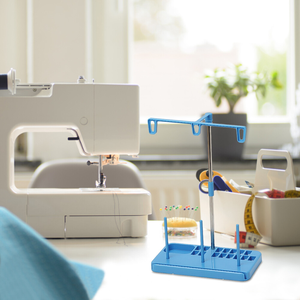 3 Cone Spool Stand Adjustable Embroidery Line Holder Sewing Machine ...