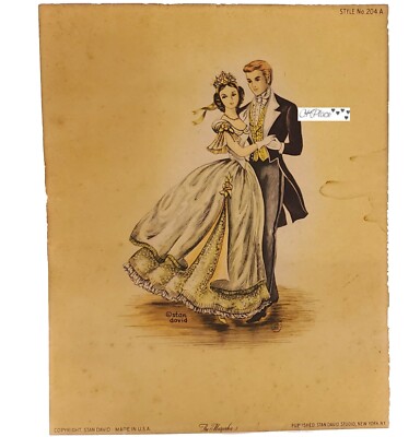 Vintage Stan David Studio Art The Mazurka 5 Dancing Couple Style No ...