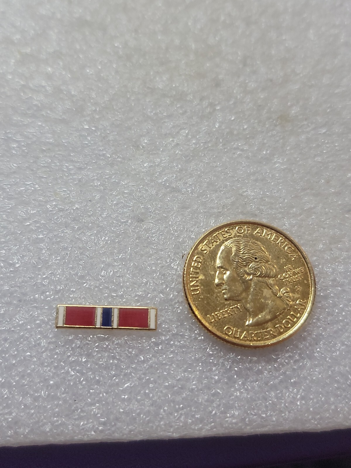 VIETNAM BRONZE STAR HEROISM MINI RIBBON LAPEL PIN ENAMEL SINGLE CLUTCH ...