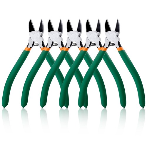 5 PACK 6" Wire Cutters Set Wire Flush Cutters Side Cutter Flush Cut ...