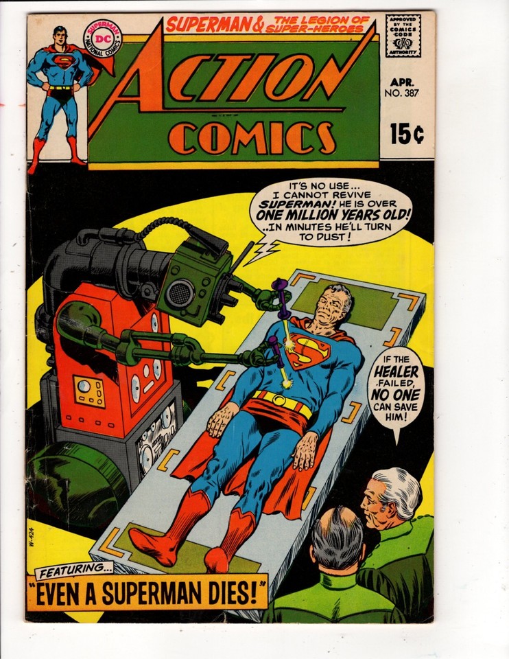 Action Comics #382,387,388,389(LOT)DC 1969(THIS BOOK HAS MINOR ...