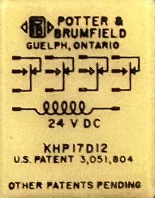 Relays - Potter And Brumfield Relay