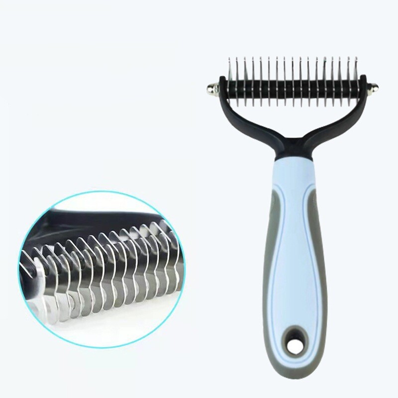 1 Pet Grooming Tool Shedding Rake For Small Dogs Cats Safe Shedding ...