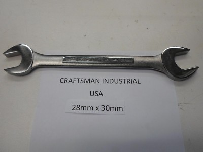 CRAFTSMAN INDUSTRIAL USA MADE OPEN END WRENCH 28MM X 30MM | eBay