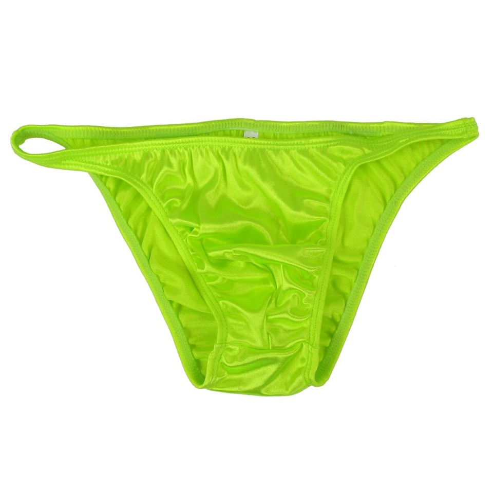 K377 Y Sexy Mens String Bikini String Narrow Shiny Satin Knit | eBay