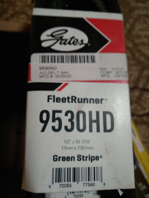 Accessory Drive Belt-High Capacity V-Belt(Heavy-Duty) Gates 9530HD for ...