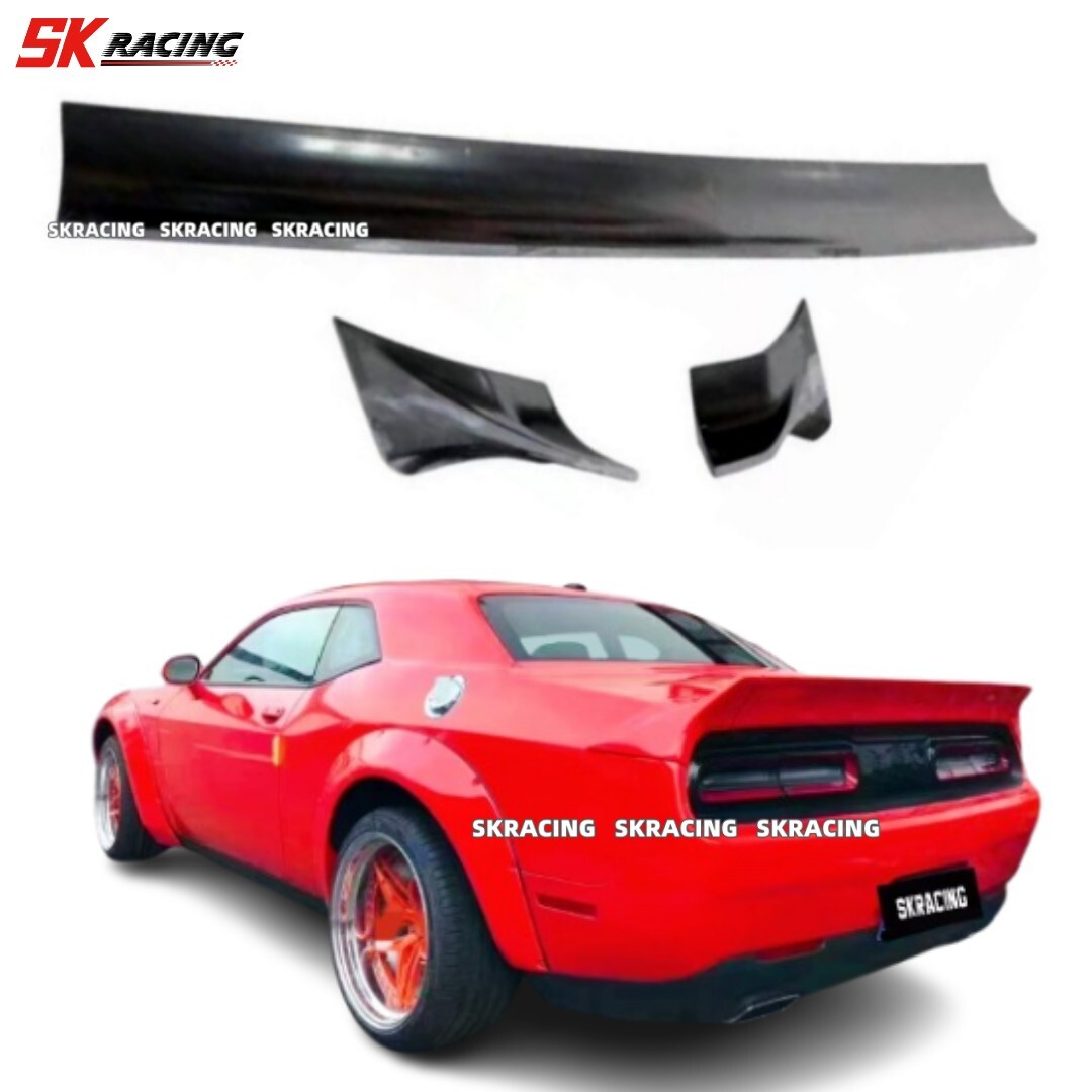 Unpainted FRP Fits Dodge Challenger 2008-2022 Rear Trunk Lid Spoiler ...