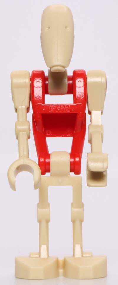 Lego Star Wars Battle Droid Red Torso One Straight Arm | eBay