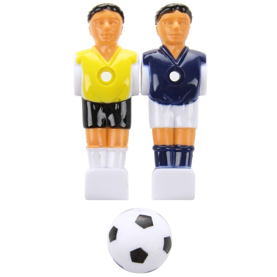 22Pcs Foosball Man Table Guys Man Soccer Player Part Yellow+Royal with ...