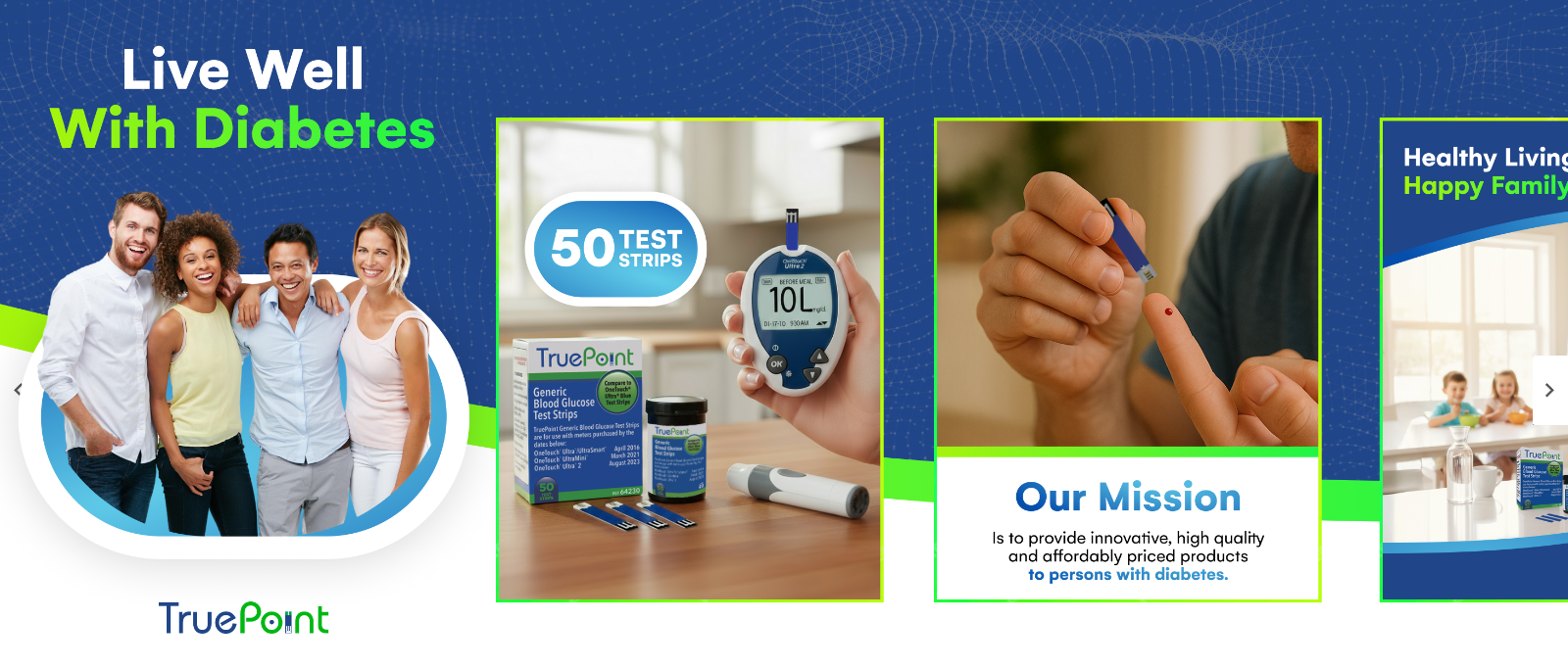 True Point = UniStrip Glucose Test Strips 200 ct Generic For One Touch ...
