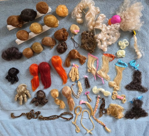 Vintage 1960-70's Barbie Midge Color Magic, Fashion Queen Wigs, Hair ...