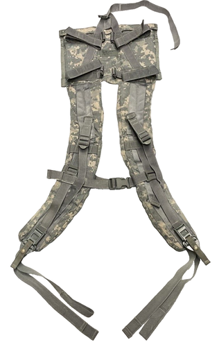 US MILITARY MOLLE II ENHANCED FRAME ACU SHOULDER STRAPS w/ QR & Load ...