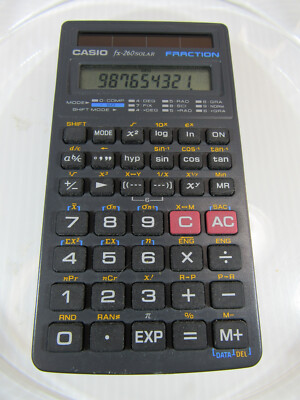 CASIO FX-260 Solar Fraction Scientific Calculator Working - without ...