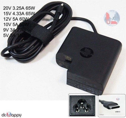 65W Type USB-C Adapter Charger Compatible HP M52944-001 M54350-001 TPN ...