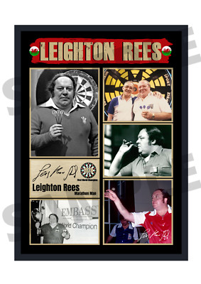 Leighton Rees Darts Legend A4/A3 Print Memorabilia/Collectable signed ...