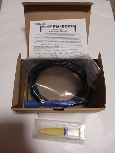 Hakko FM-2026 Nitrogen Soldering Iron, 24V-70W, Model FM2026-03 from Japan | eBay