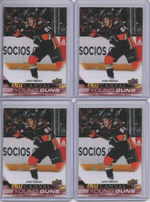 2022-23 Upper Deck Series 1 - UD Canvas Young Guns #C98 Jacob Perreault ...