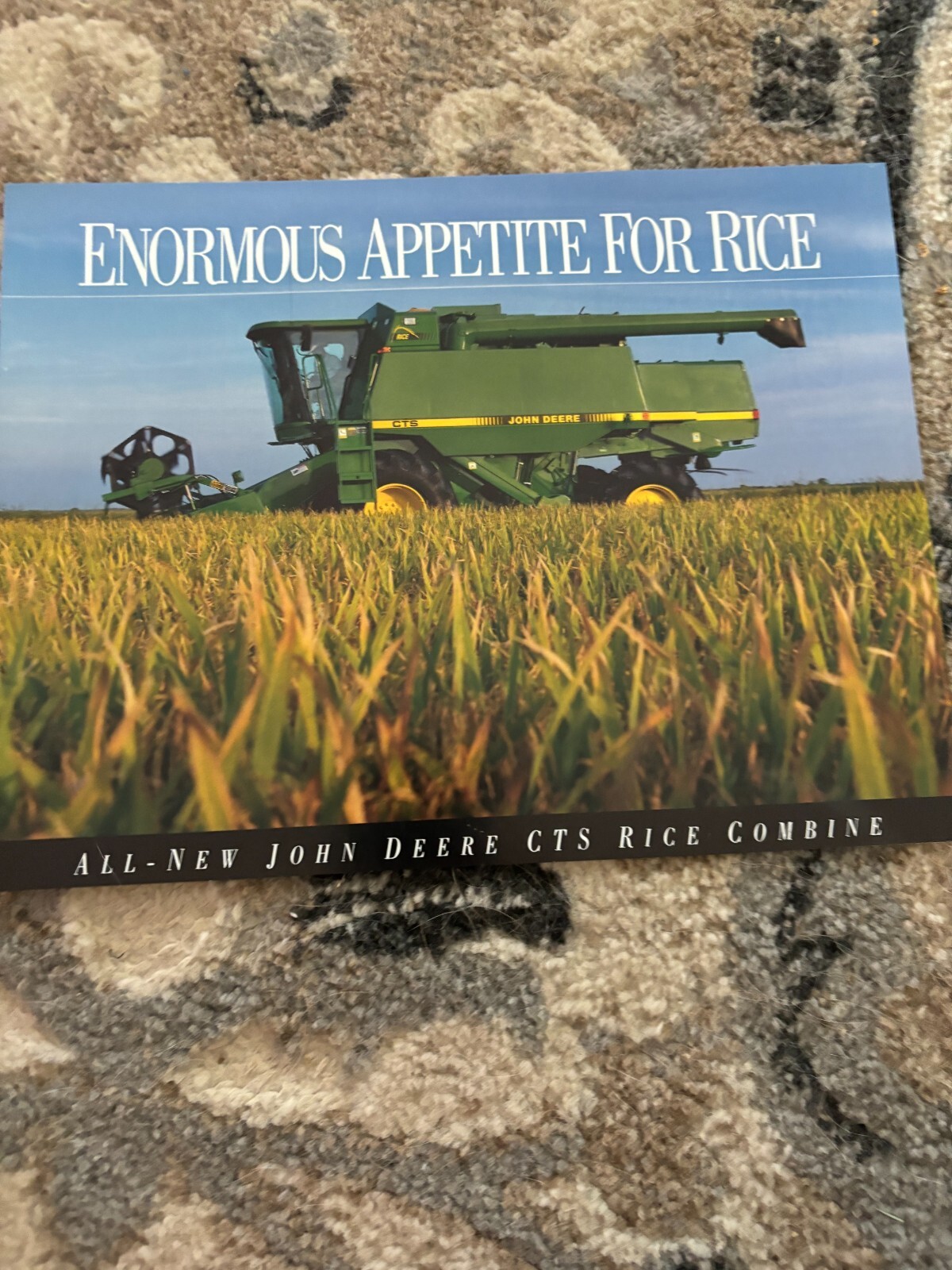 John Deere CTS Rice Combine For 1991 Brochure FCCA24 | eBay