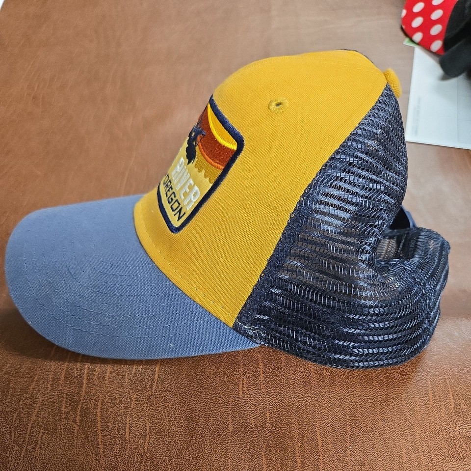 Rogue River Lodge Rafting Hat Men’s navy SnapBack Mesh Cap • Trail ...