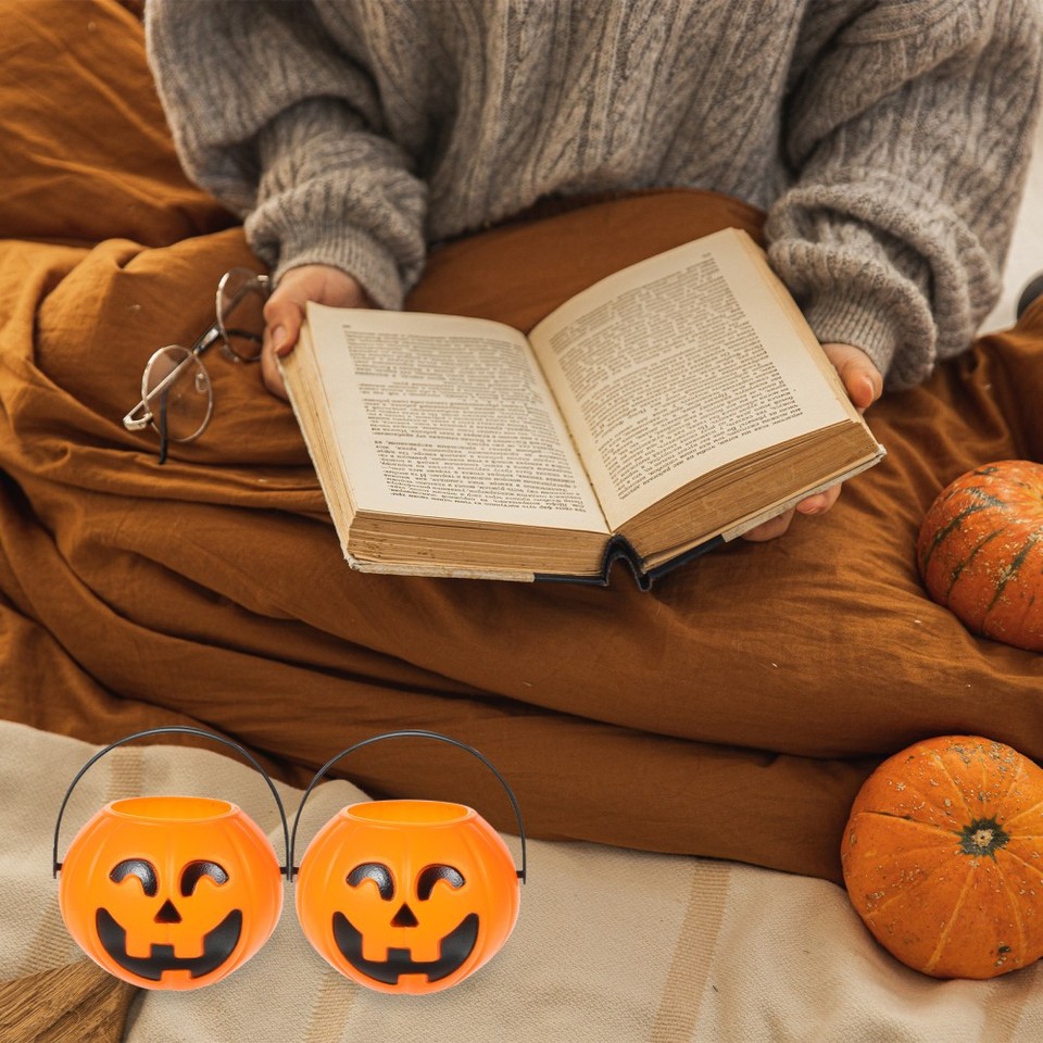 6Pcs Candy Cookies Chocolate Goodies Pumpkin Bucket Halloween Party ...