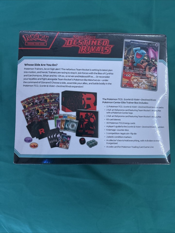 Pokemon Destined Rivals PC ETB - Pokemon Center Elite Trainer Box In ...