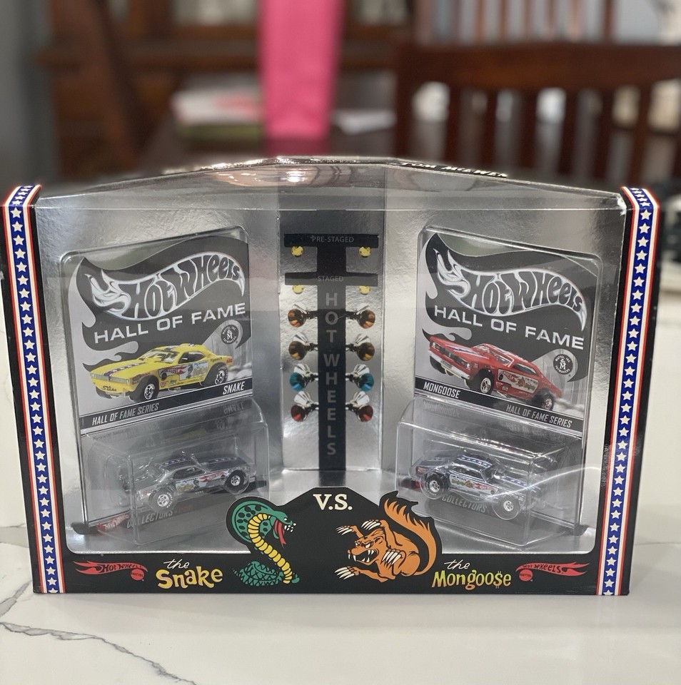Hot Wheels RLC Exclusive 2003 Hall of Fame Snake vs. Mongoose Set ...