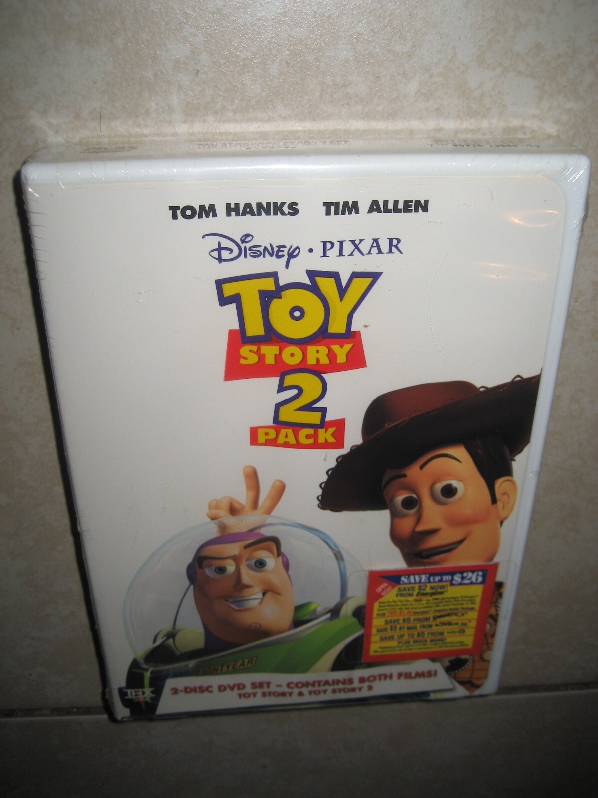 Disney Pixar Toy Story & Toy Story 2 Pack 2-Disc DVD Set (2000) Brand ...