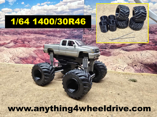 1/64 1400/30R46 Tractor Tires Farm Greenlight M2 DCP | eBay