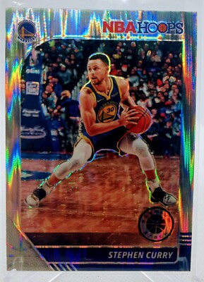 2019-20 Hoops Premium Silver Flash Prizm- Stephen Curry Golden State ...