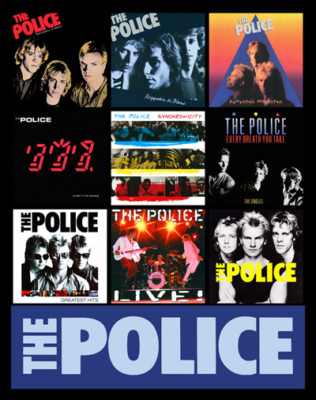 THE POLICE album discography magnet (4.5" x 3.5") punk rock (sting andy ...