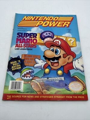 Nintendo Power Magazine Volume 52 Super Mario All Stars With Cards. No ...