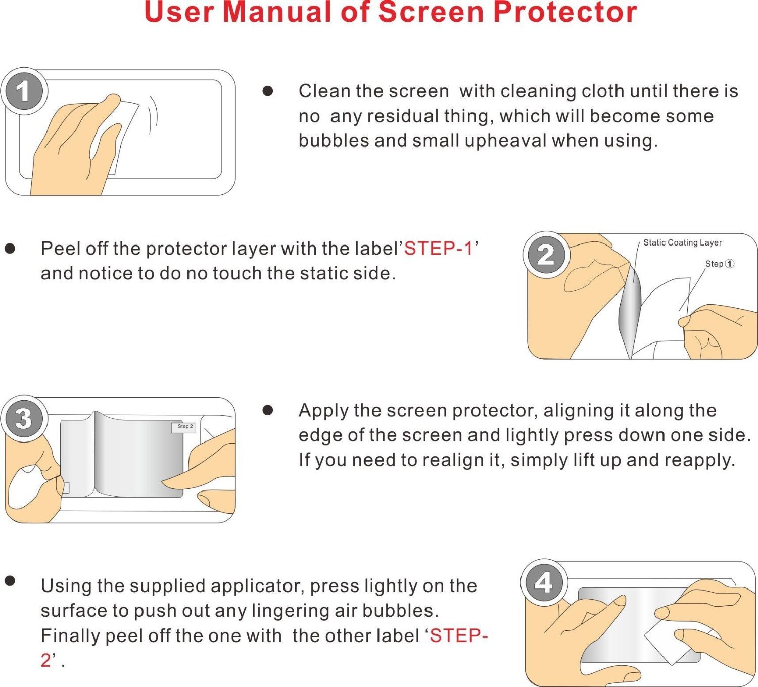 2-pack Crystal Clear Screen Protector for LG Splendor Venice US730 ...