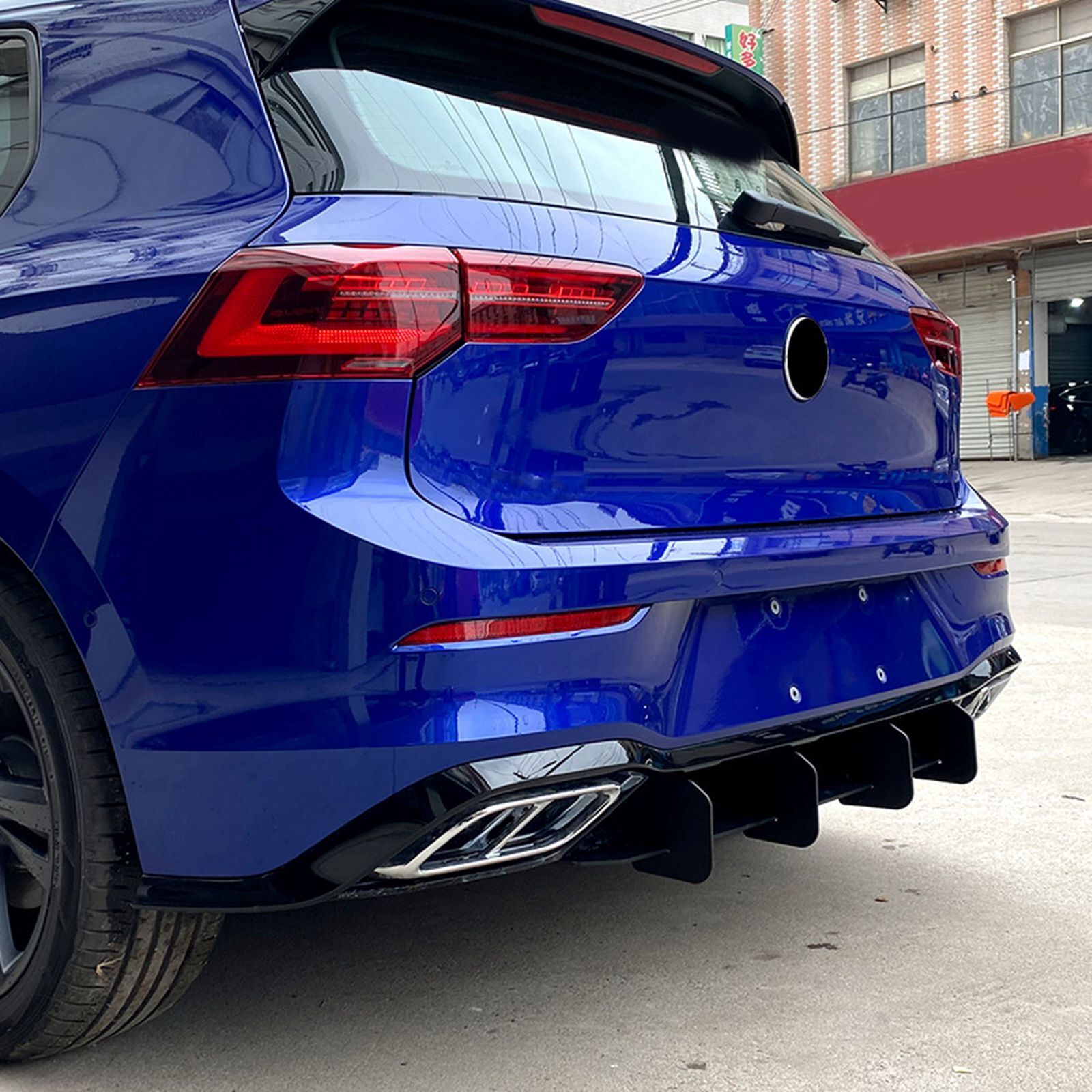 Rear Bumper Diffuser Splitter Lip For Volkswagen VW Golf 8 MK 8 R line ...