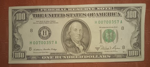 1981 series A $100 dollar bill 00700357 | eBay