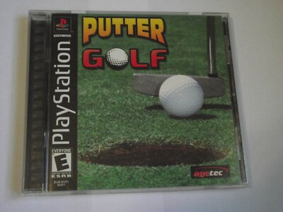 2001 Putter Golf Age Tec Sony PlayStation PS1 game case booklet Tested ...