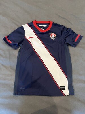 United States National Team Soccer Jersey Nike Youth Medium Navy Blue ...