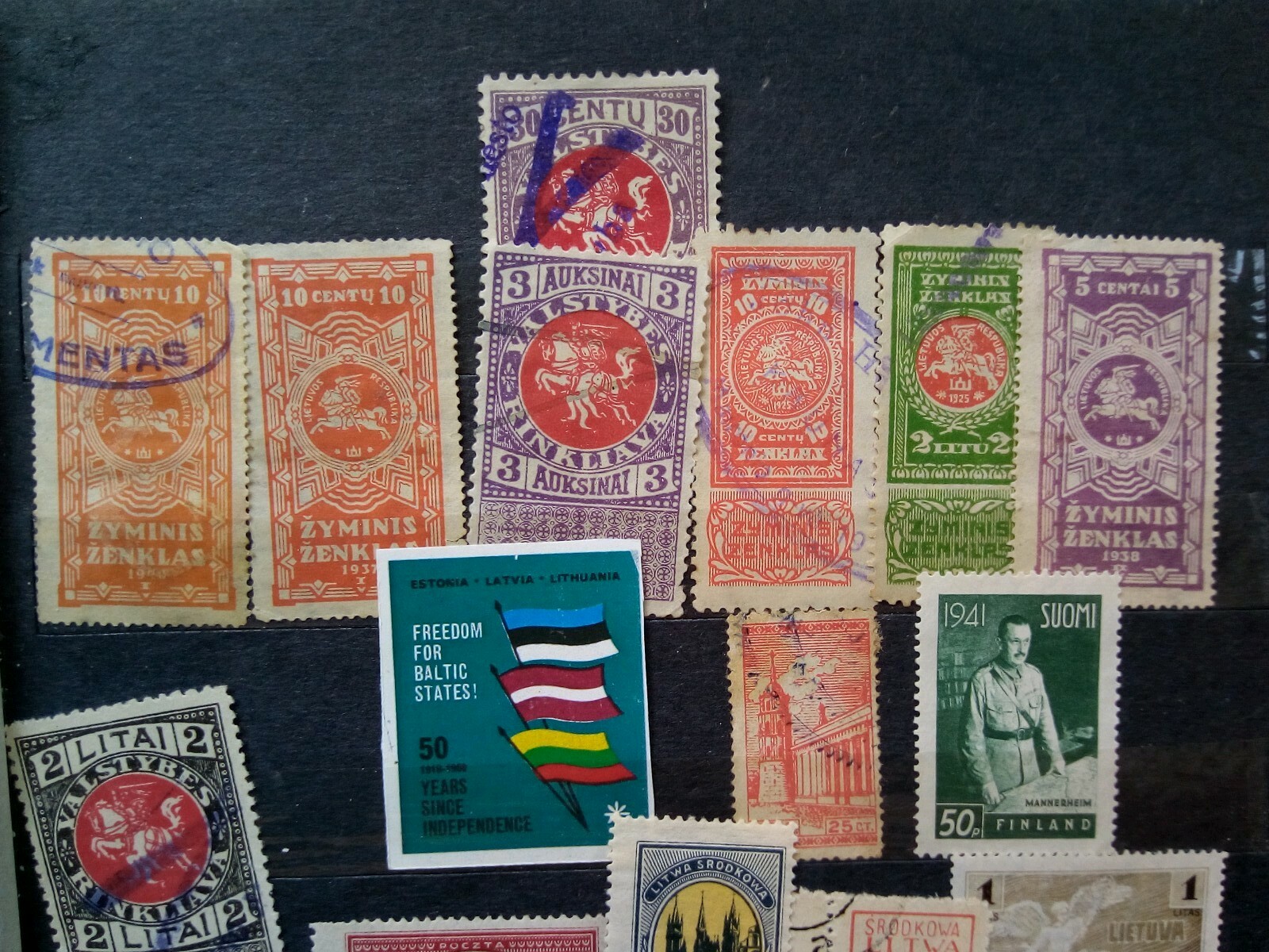 Lithuania Lietuva Post Stamps Collection Genuine Rare Collectible ...