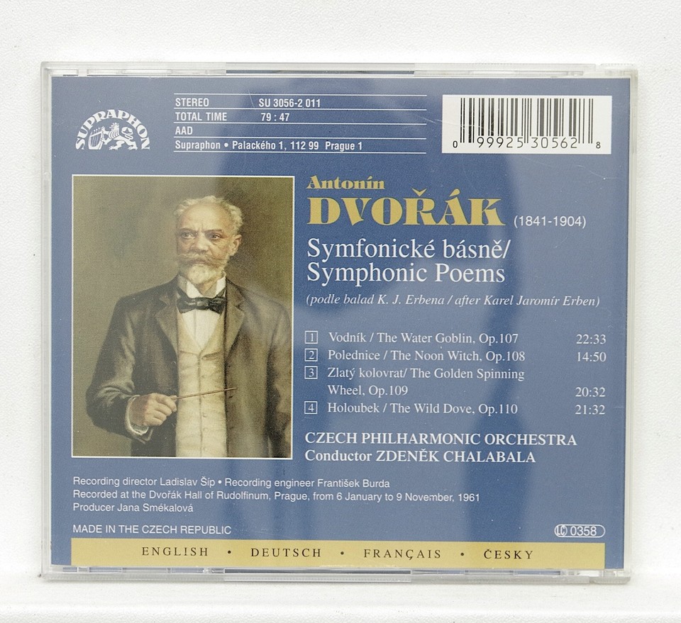 ZDENEK CHALABALA - DVORAK Symphonic poems ⸺ SUPRAPHON CD NM | eBay