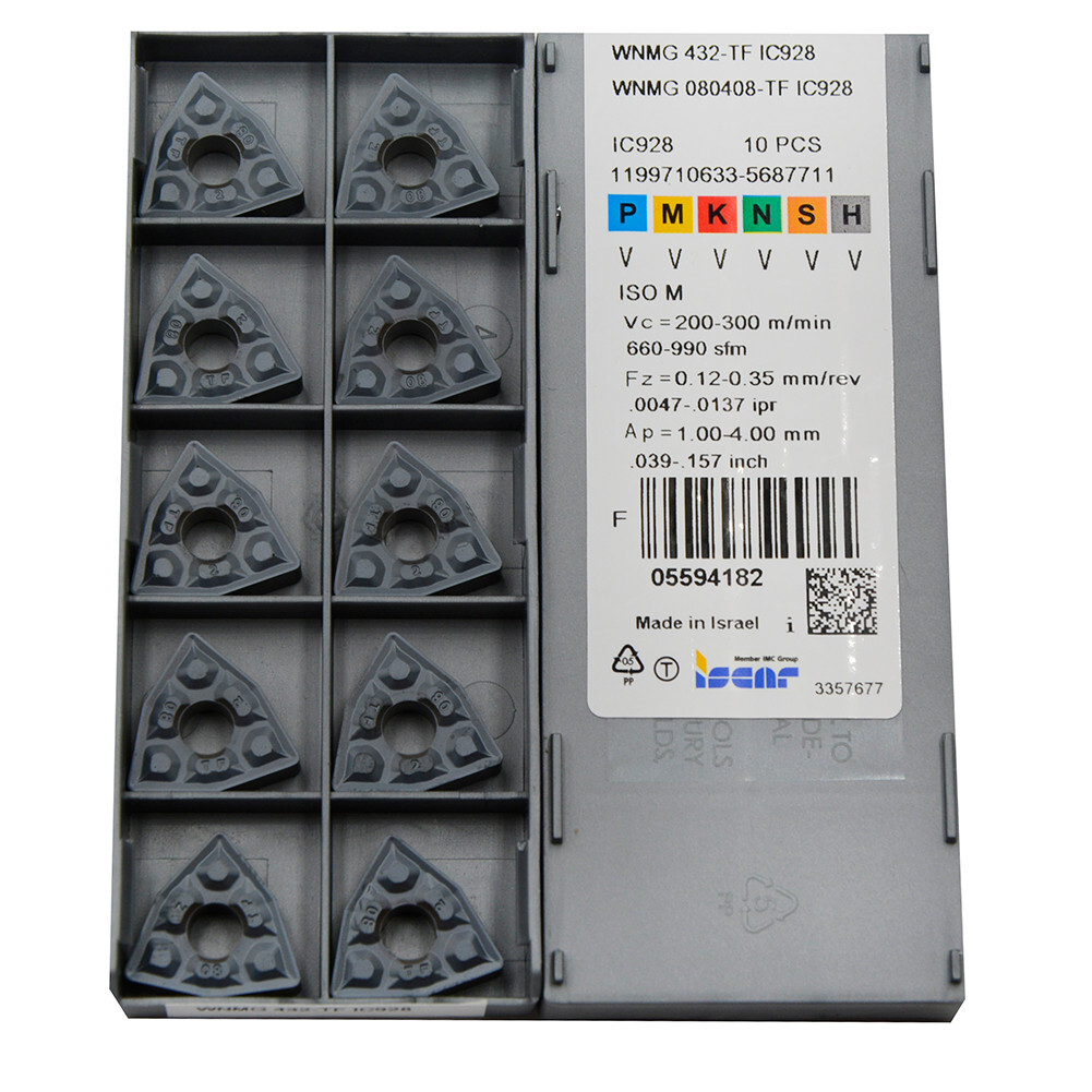 ISCAR WNMG080408-TF IC928 WNMG432-TF IC928 carbide inserts 10pcs | eBay